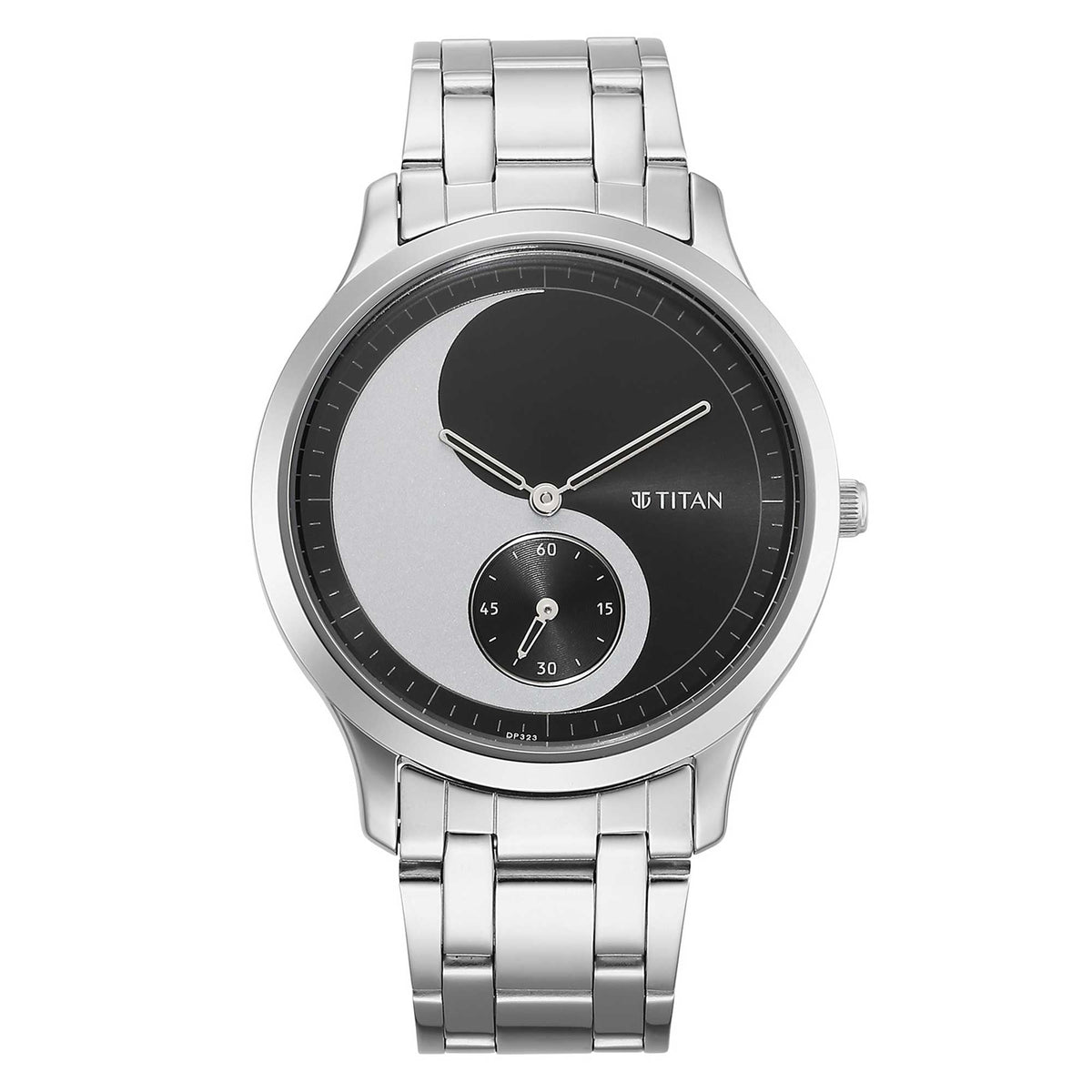 Titan Yin & Yang Black Dial Analog Stainless steel Strap Watch for Men ...
