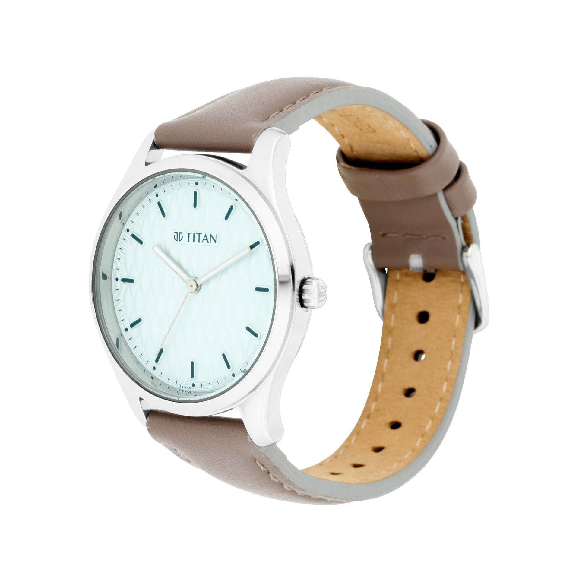 Titan Workwear Blue Dial Women Watch With Leather Strap – Titan World